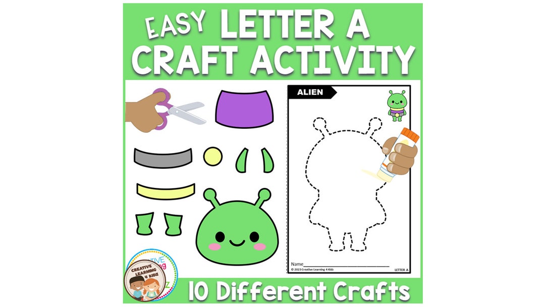 Easy Letter A Craft Activity Cut and Paste Fine Motor Skills - Etsy
