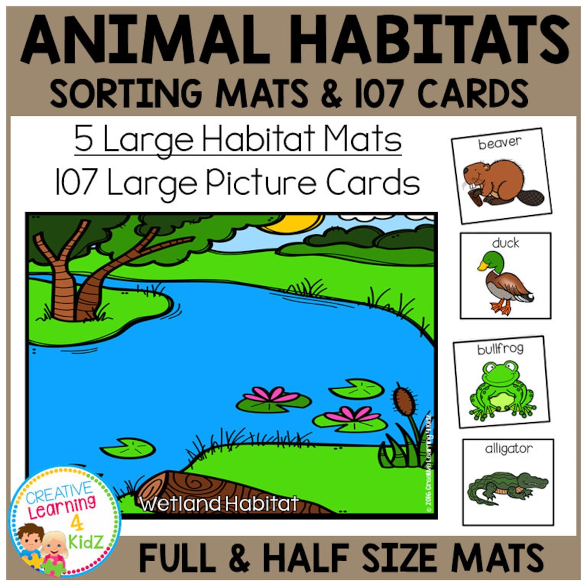 Animal Habitats Sorting Mats - Etsy