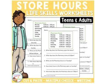 Life Skills: Reading Medicine Labels Worksheets Special Education - Etsy