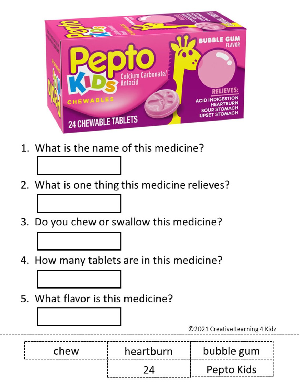 Life Skills: Reading Medicine Labels Worksheets - Special Education - Etsy