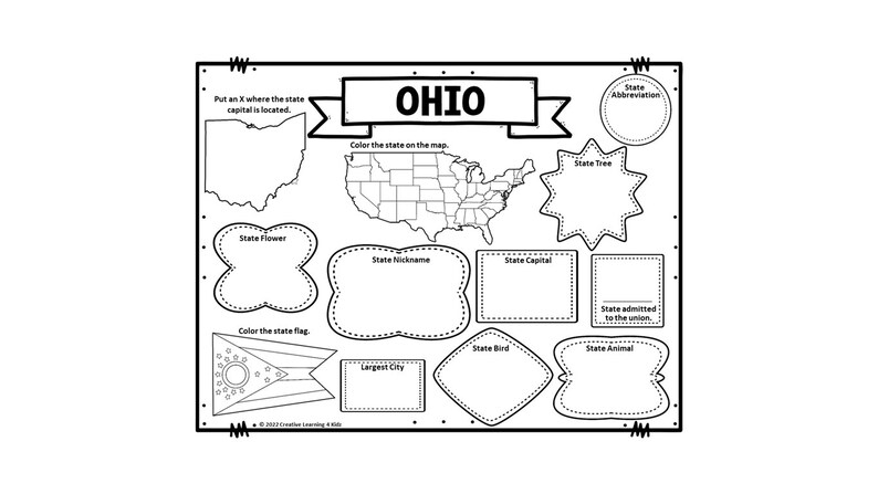 50 States Fact Sheets + Worksheets Bundle - Etsy