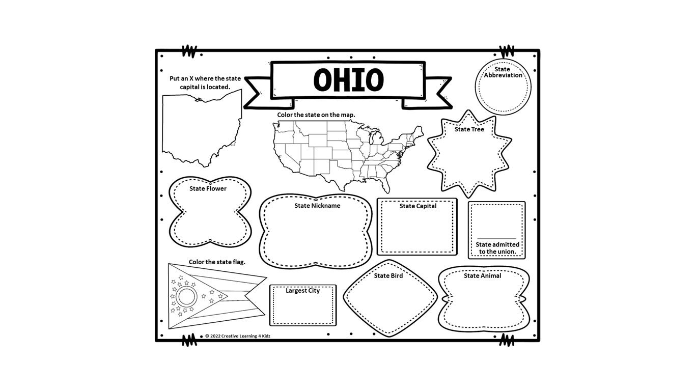 50 States Fact Sheets + Worksheets Bundle - Etsy