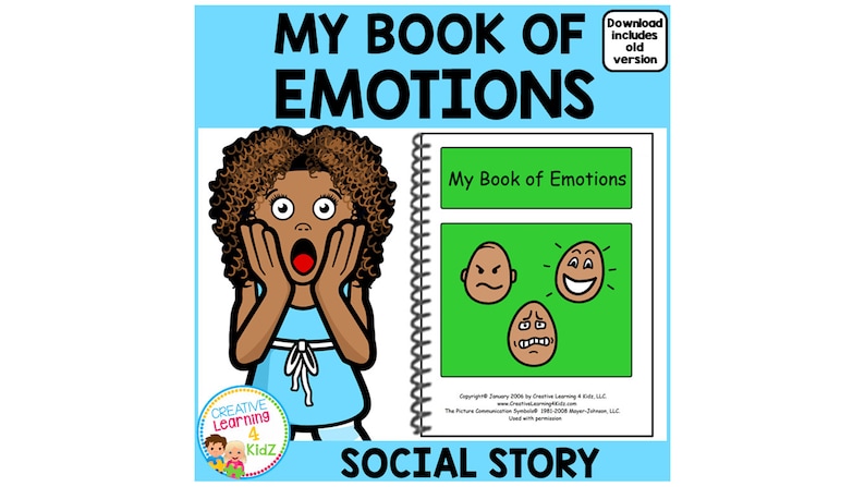 Social Story My Book of Emotions Feelings Autism - Etsy