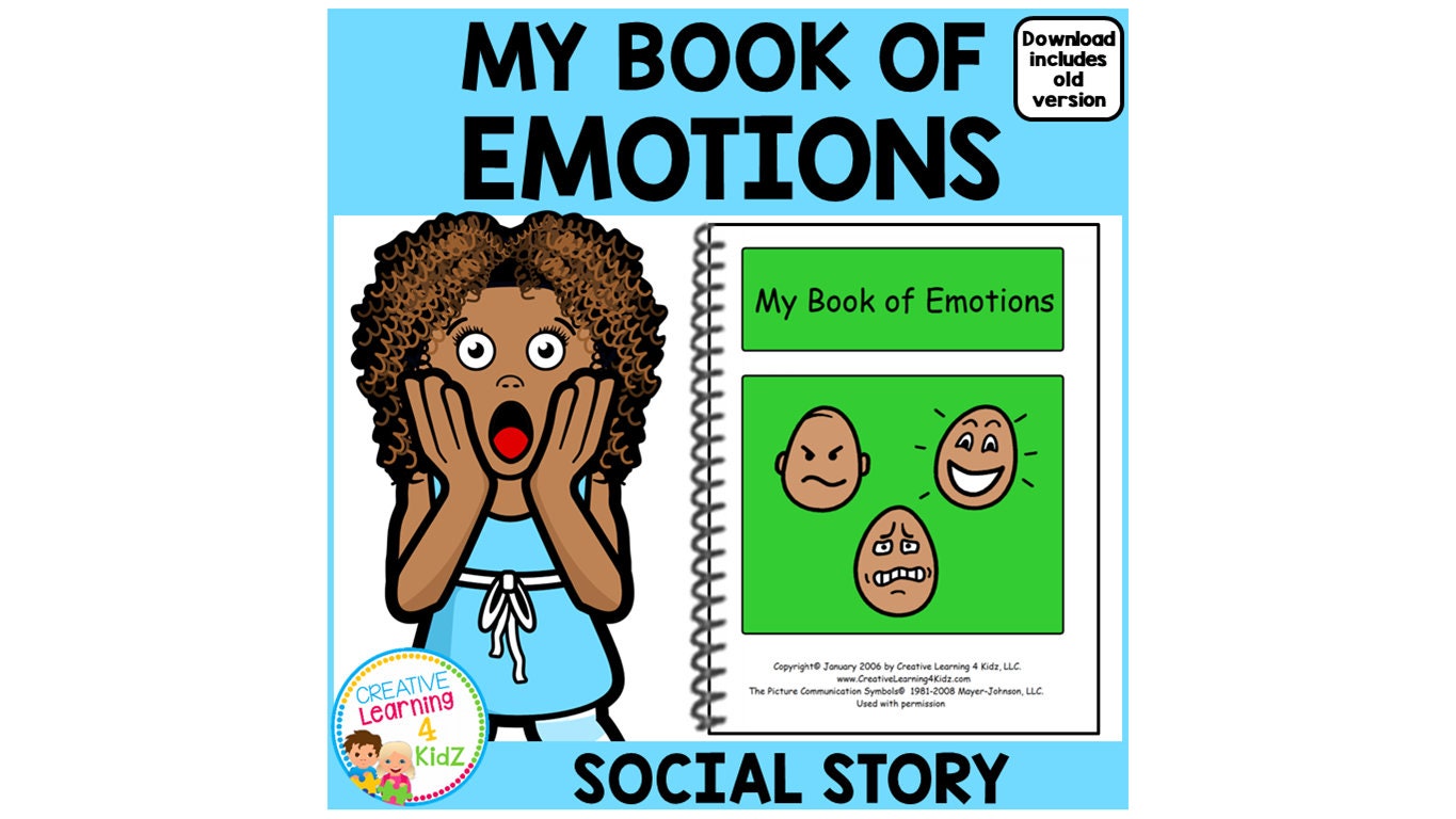 Social Story My Book of Emotions Feelings Autism - Etsy Australia