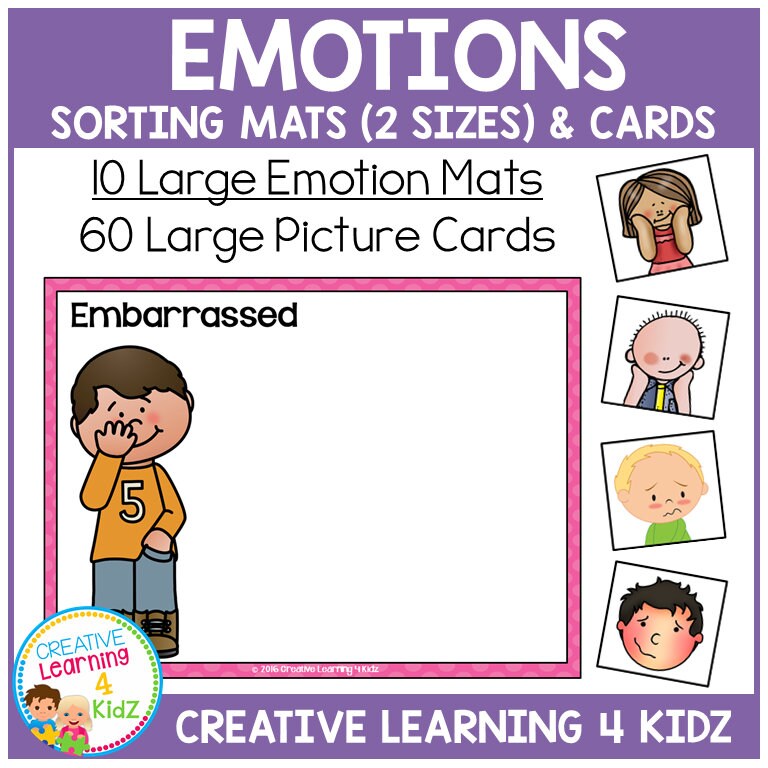 Emotions Sorting Mats Feelings Recognition & Social Skills Activity for ...