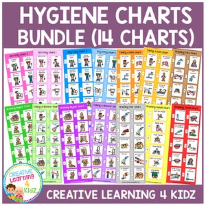 Hygiene Charts Bundle Daily Living Skills - Etsy