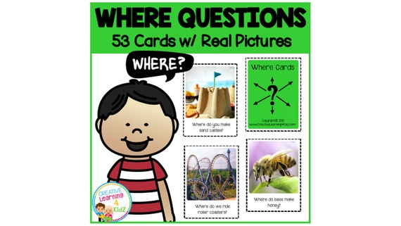 Where Question Cards | Etsy