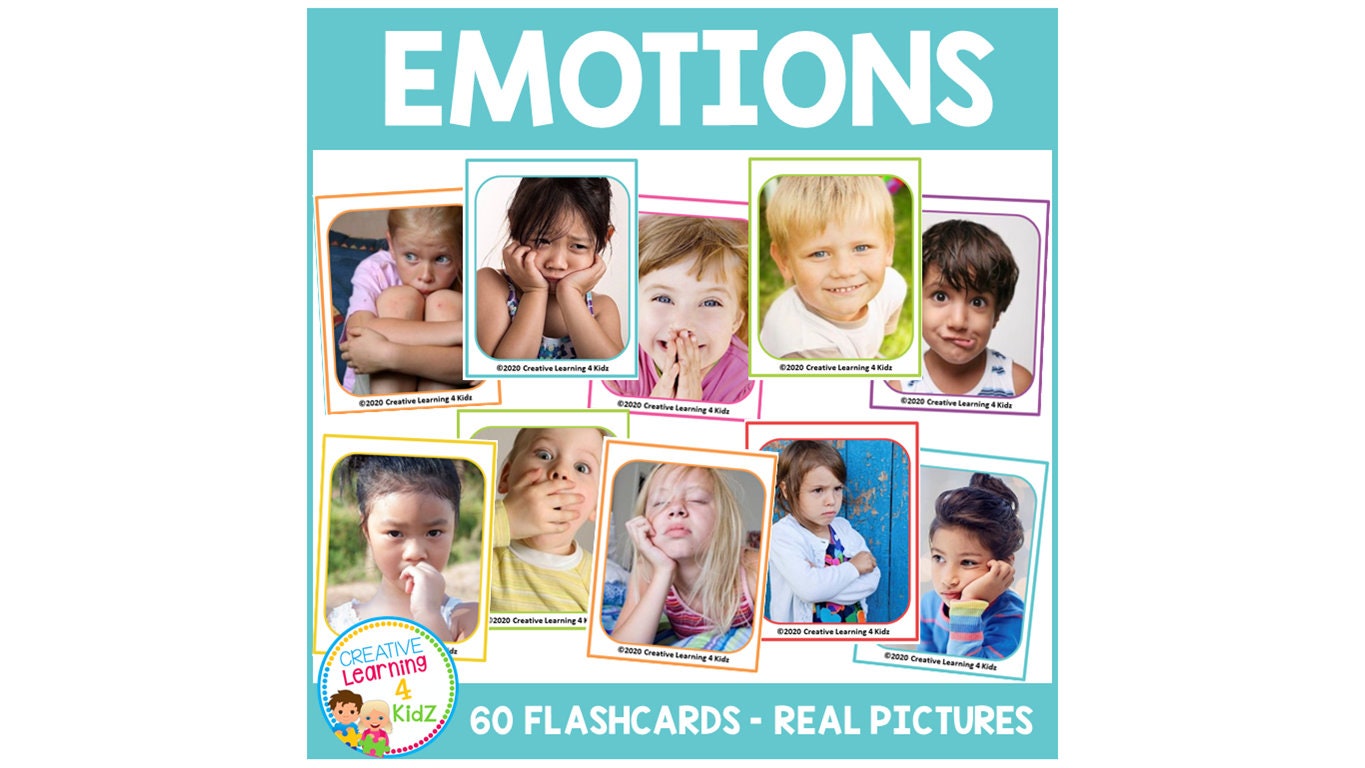 Emotions & Feelings Flashcards Autism Special Education - Etsy