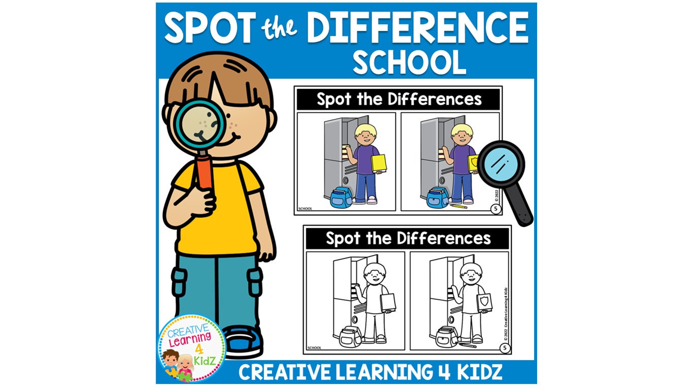 Spot The Difference For Kids School