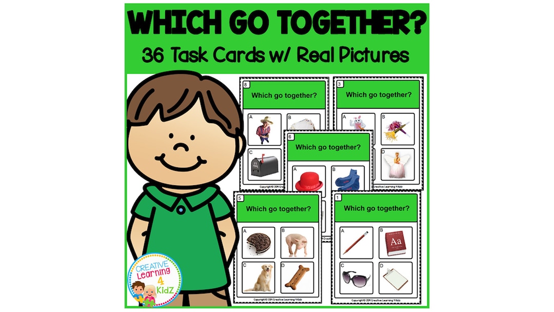 Which Go Together? Task Cards ABA Special Education - Etsy