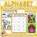 Back to School Alphabet Matching Mystery Puzzles Letter Recognition - Etsy