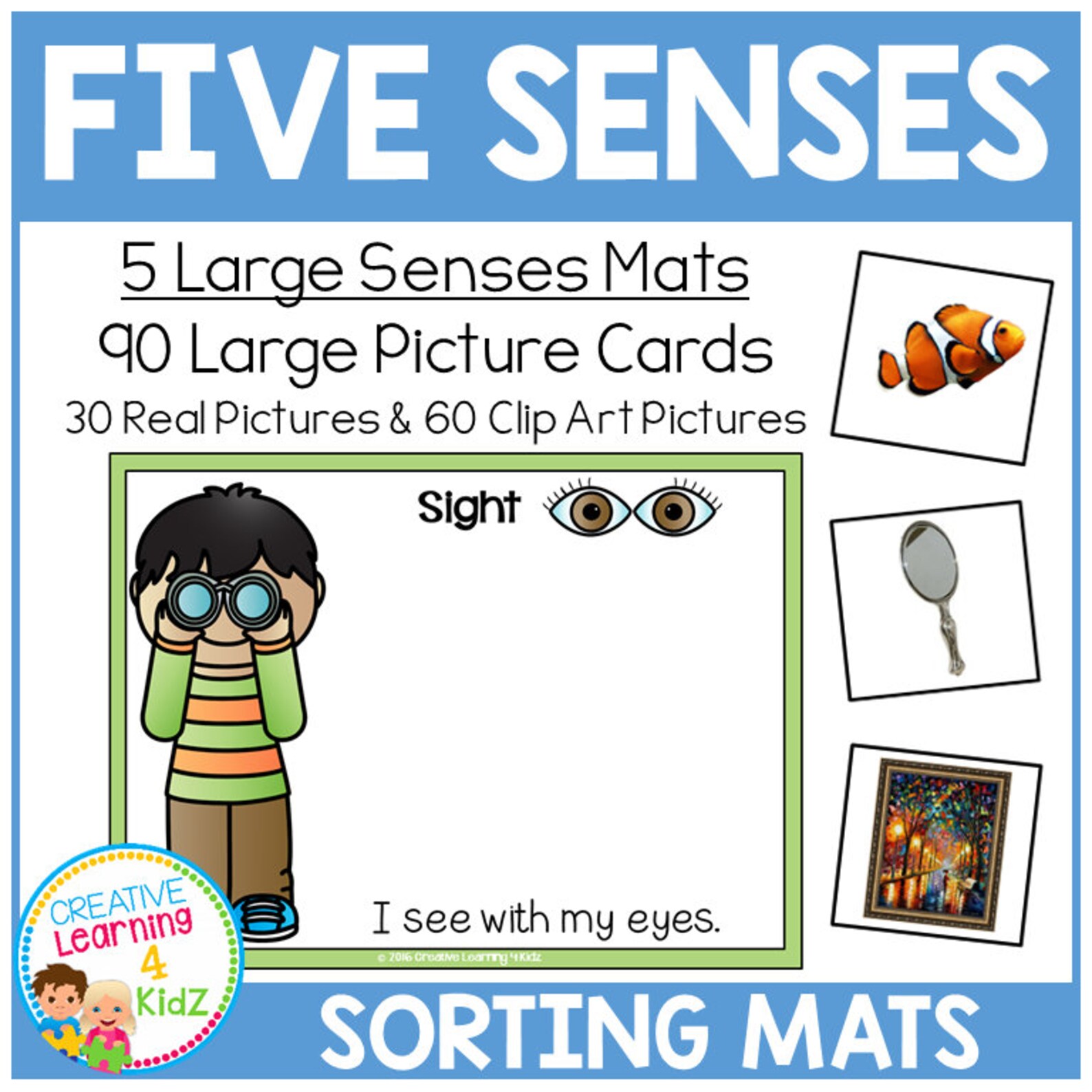 Five Senses Sorting Mats | Etsy