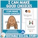 Social Story I Can Make Good Choices (editable) Book Behavior Autism - Etsy