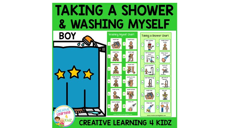 Hygiene Charts Bundle Daily Living Skills - Etsy