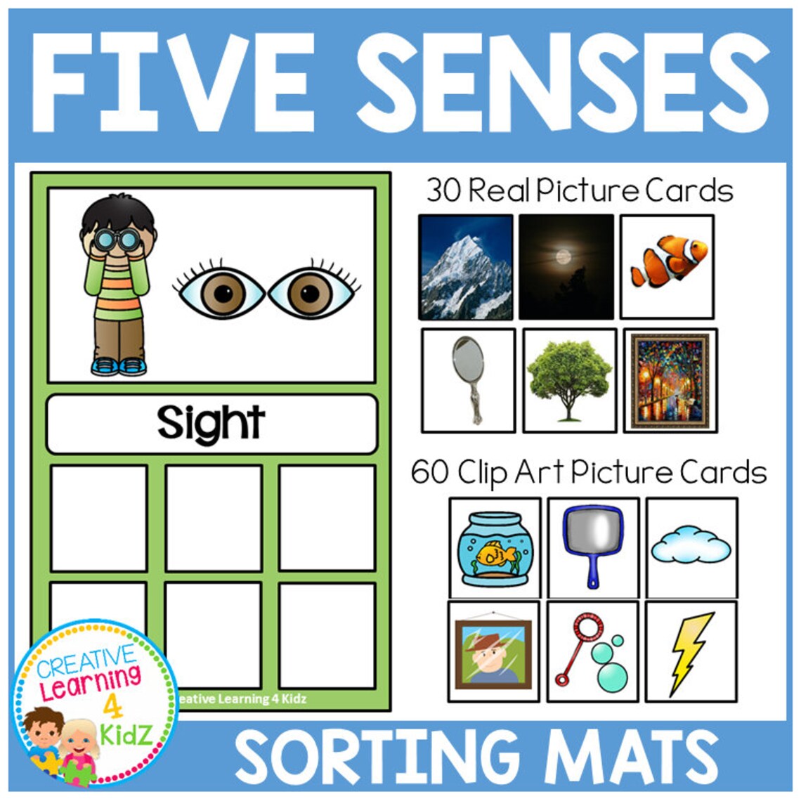 Five Senses Sorting Mats | Etsy
