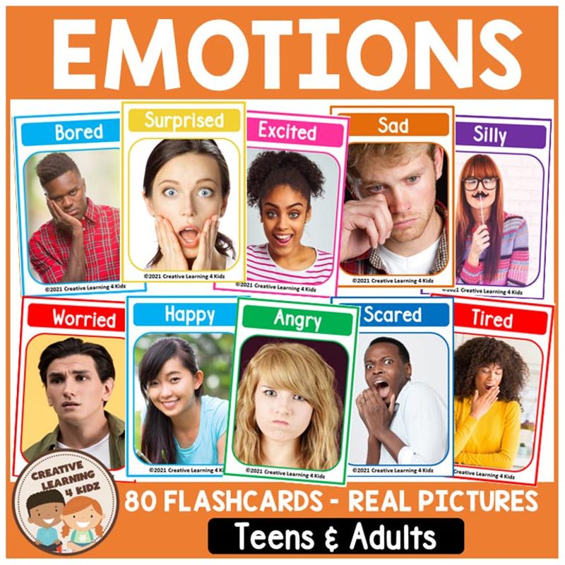 Adult Emotions Cards - Etsy