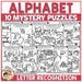 Autumn Alphabet Matching Mystery Puzzles Fall Letter Recognition - Etsy