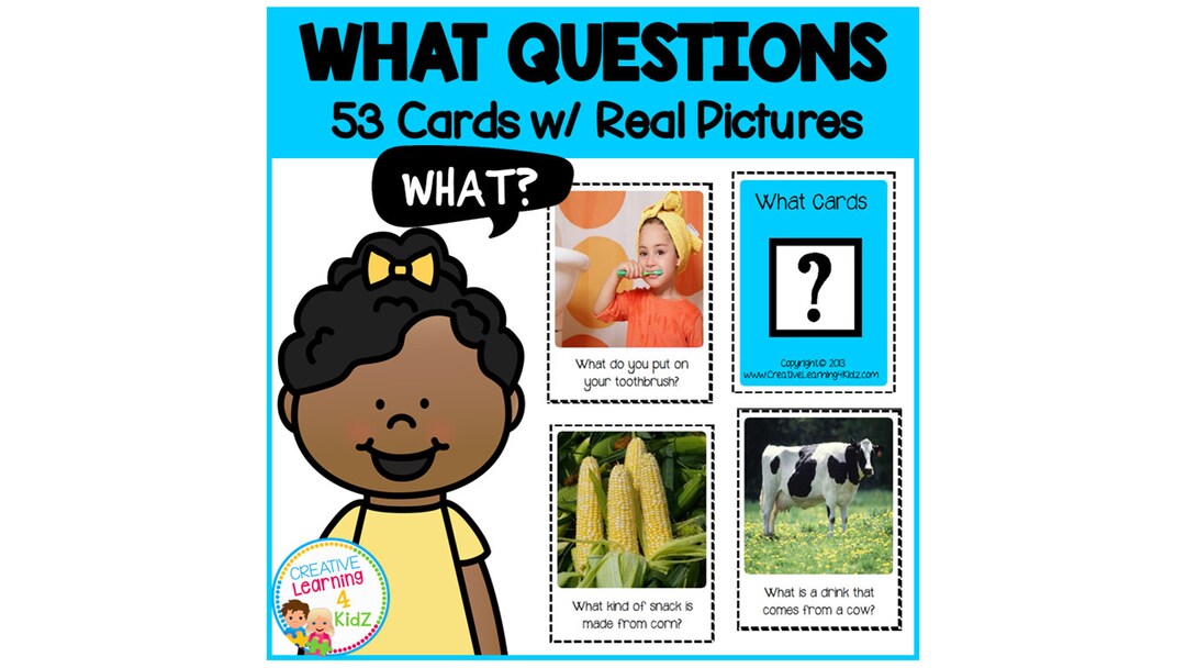 What Question Cards - Etsy