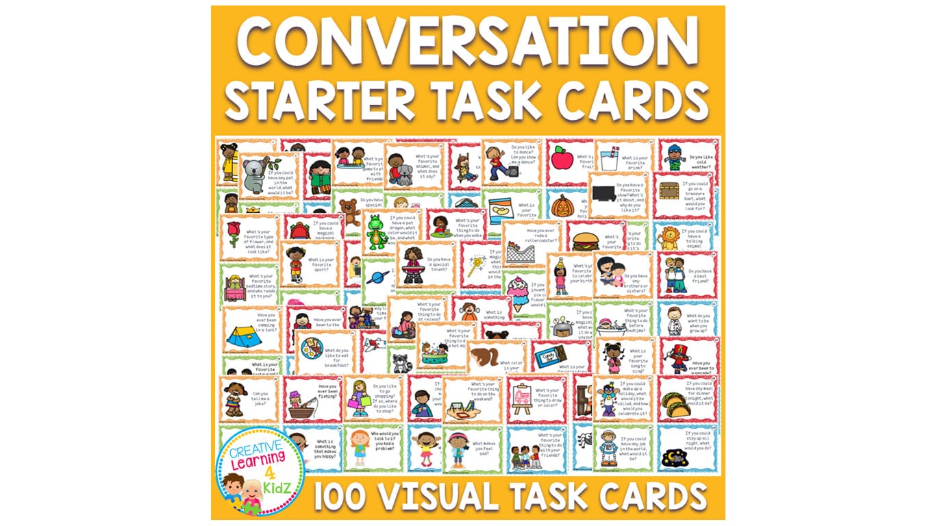 Conversation Starters Visual Task Cards Social Skills - Etsy