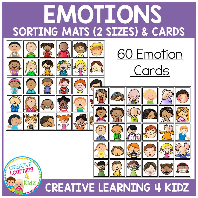Emotions Sorting Mats - Etsy