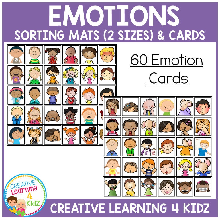 Emotions Sorting Mats - Etsy