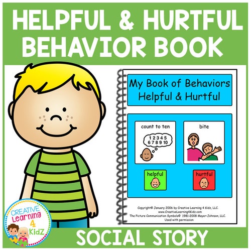 Social Story Behaviors That Hurt editable Book Special - Etsy