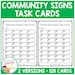 Community Signs Task Cards Survival Signs - Etsy