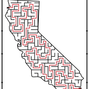 50 States Mazes Activity | USA Geography & Landmarks Worksheets - Etsy