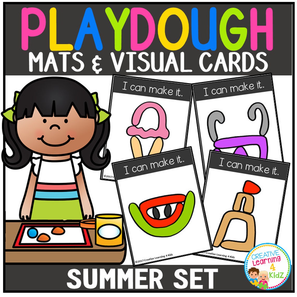 Seasonal Playdough Mats & Visual Cards Bundle for Hands-on Dough Play ...