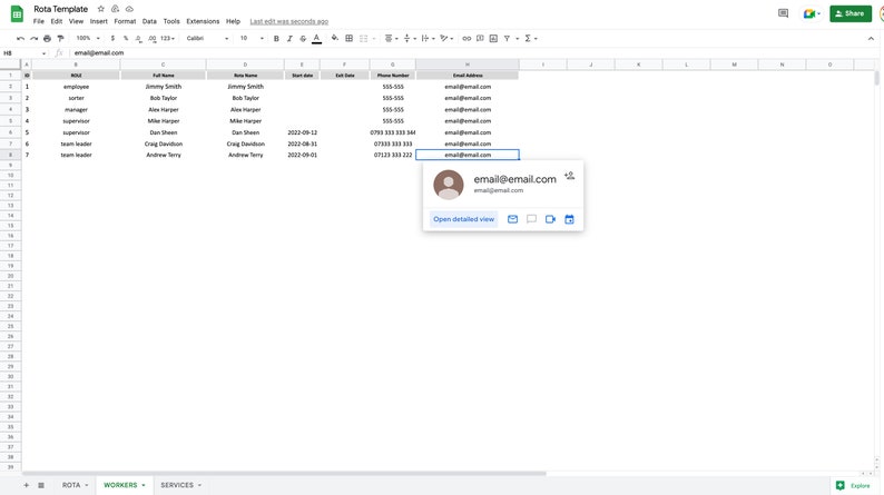2024 Complete Google Sheets Rota Template Customizable Full-year ...