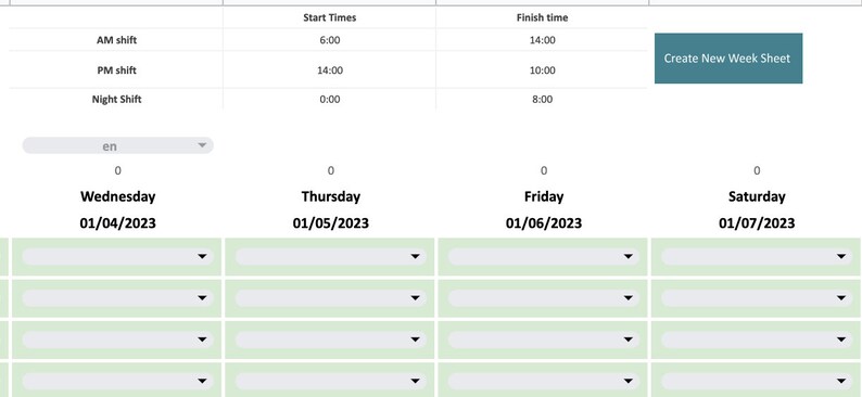 Best Shift Scheduler Google Sheet Template 2024 Weekly Shift Scheduler ...