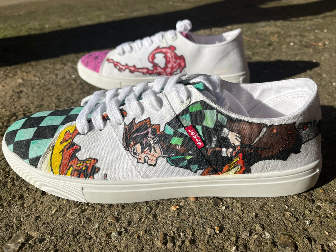 Demon Slayer Edition Tanjiro X Nezuko Custom Levis. - Etsy