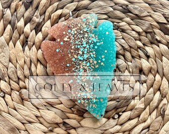 Cute Full Size Hanging Geode Arrowhead Freshie - Etsy