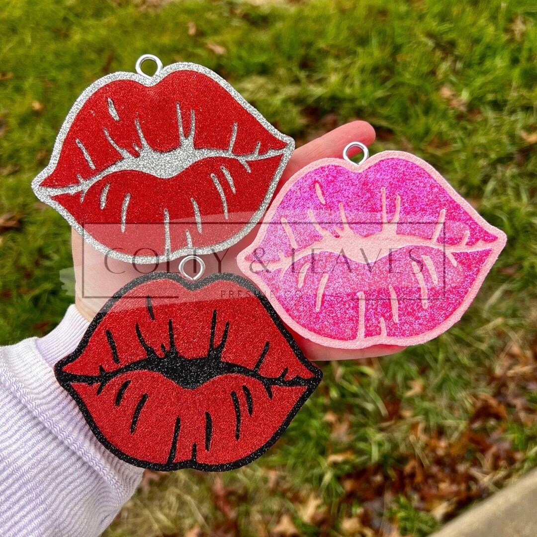 Kiss Lips Car Freshie, Air Freshener Scent, Love, Valentines Day - Etsy
