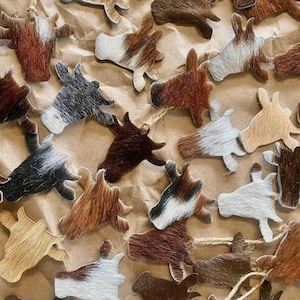 Genuine Cowhide Ornaments, Custom Shape, Christmas Ornament - Etsy