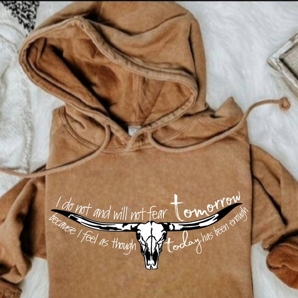 I Will Not Fear Tomorrow - Etsy