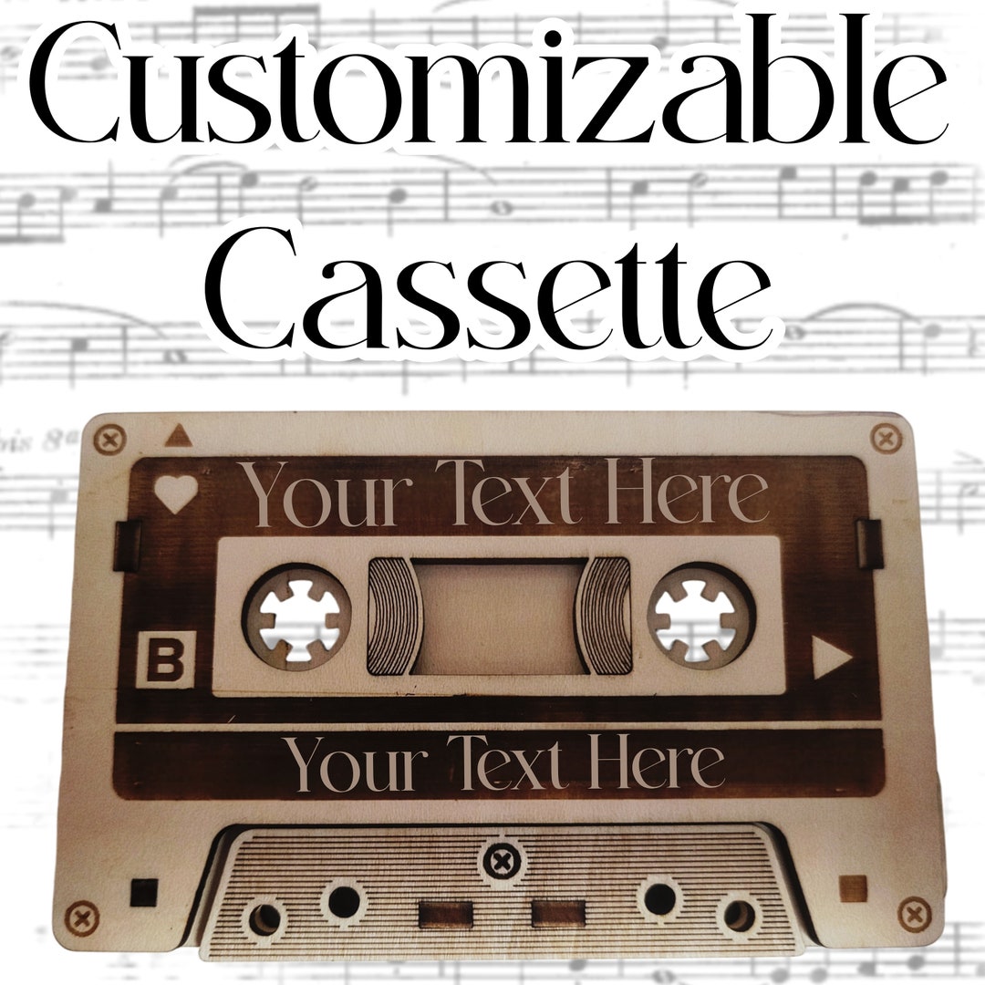 Engraved Custom Cassette. Cassette Tape Keepsake. Custom Music Keepsake ...