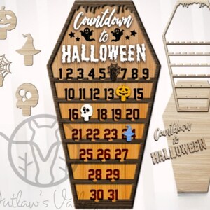 Halloween Countdown, Blank Halloween Countdown, Diy Halloween Countdown ...