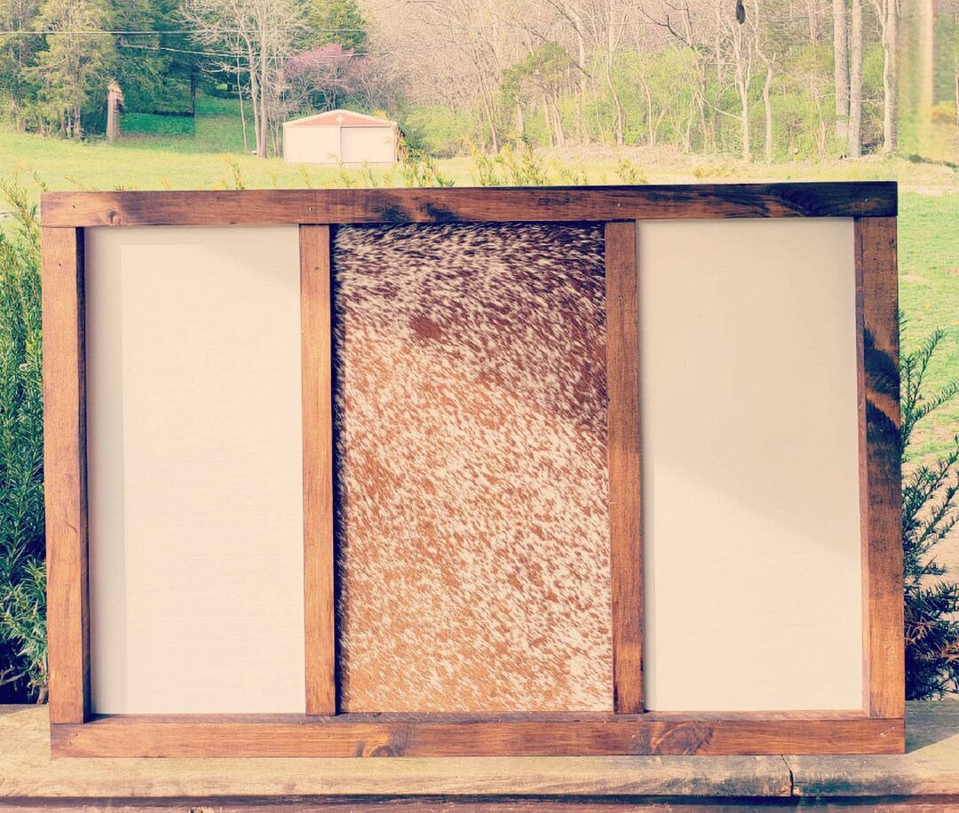 Genuine Cowhide Sign. Cowhide Sign. Custom Sign. Cowhide Branding Sign ...