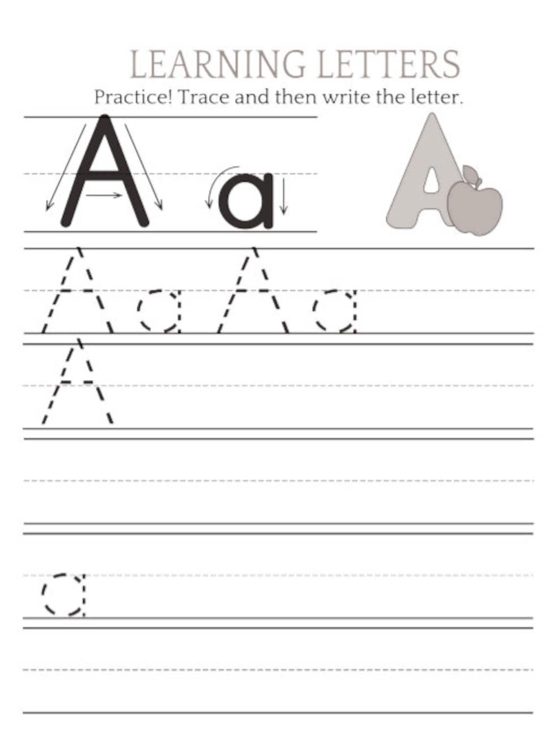 500 Pages of Letter Worksheets, Handwriting Worksheets, Number ...