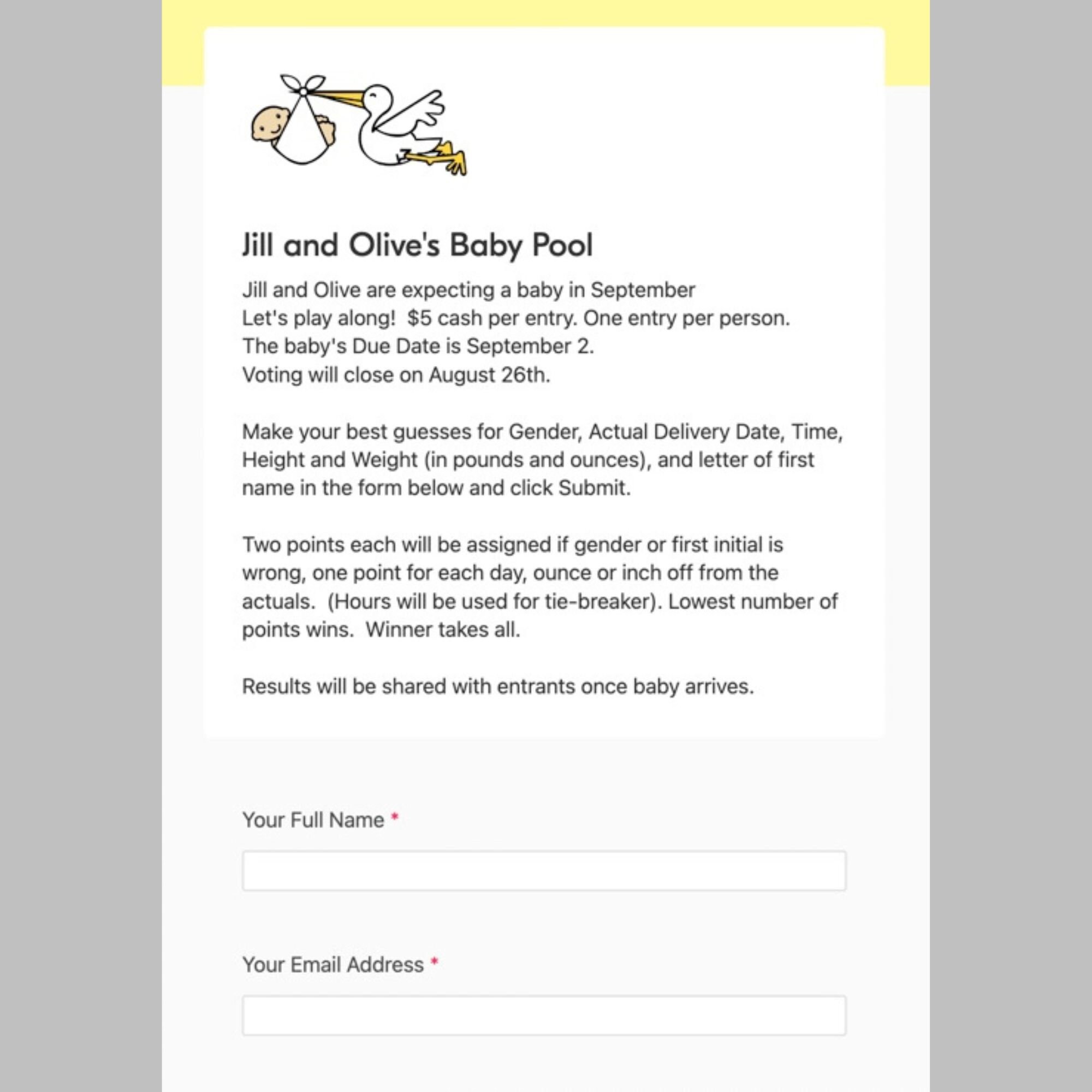 Custom Online Baby Pool Template That You Will Manage - Etsy