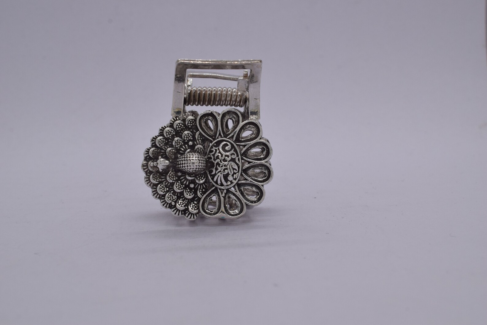 Stunning 925 Sterling Silver Hair Clutch | Handcrafted Hair Accessory ...