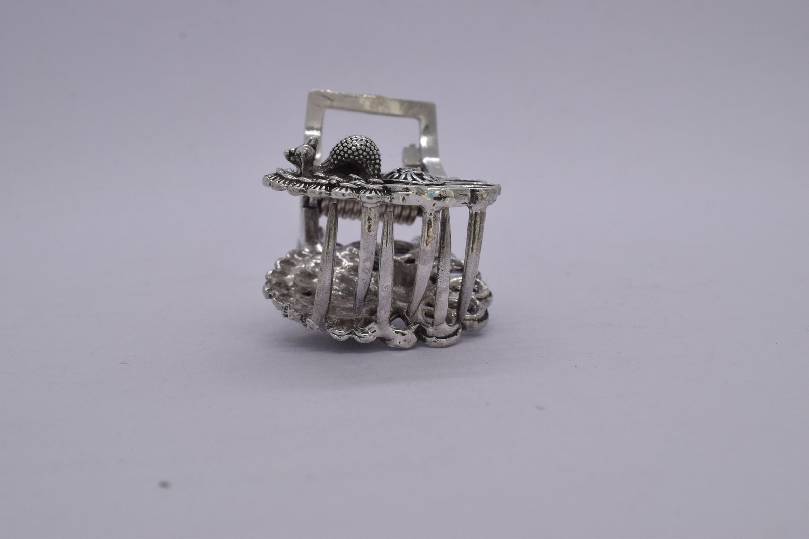 Stunning 925 Sterling Silver Hair Clutch | Handcrafted Hair Accessory ...