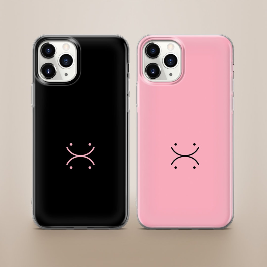 Matching Phone Case Smile Couple Phone Cover Fit iPhone 15 14 13 12 11 ...