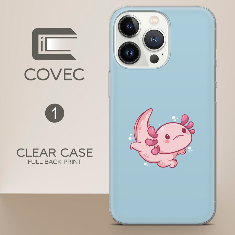 Axolotl Phone Case Cute Axolotl Cover Fit for Iphone 14 13 - Etsy