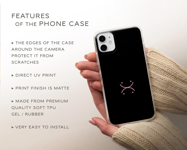 Matching Phone Case Smile Couple Phone Cover Fit iPhone 15 14 13 12 11 ...