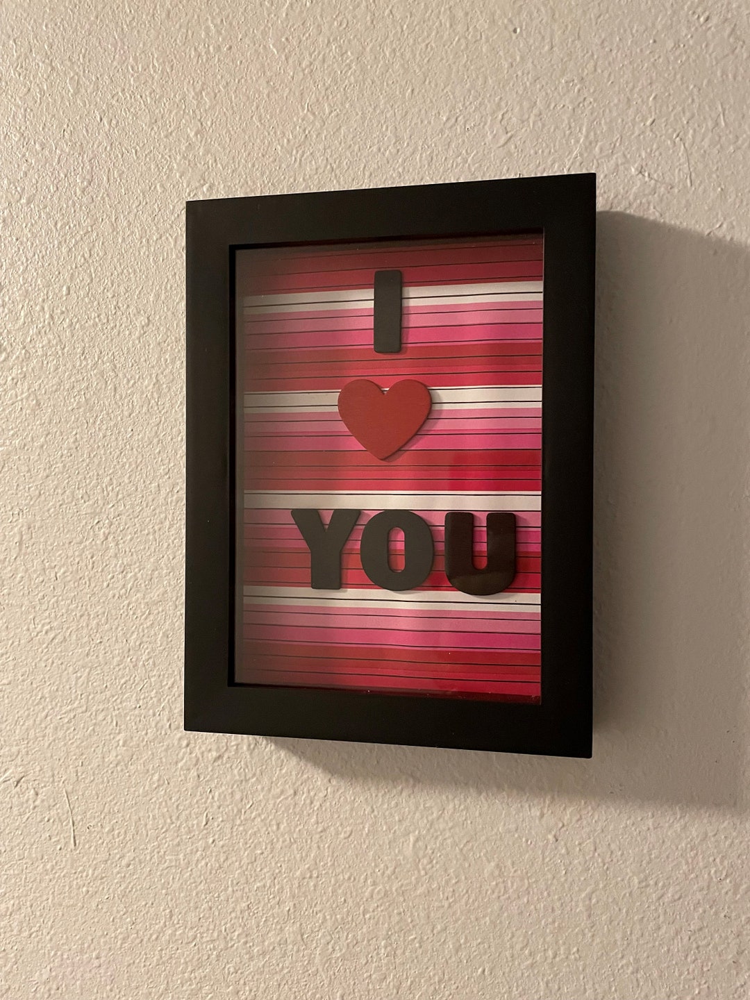 I Love You Shadow Box - Etsy