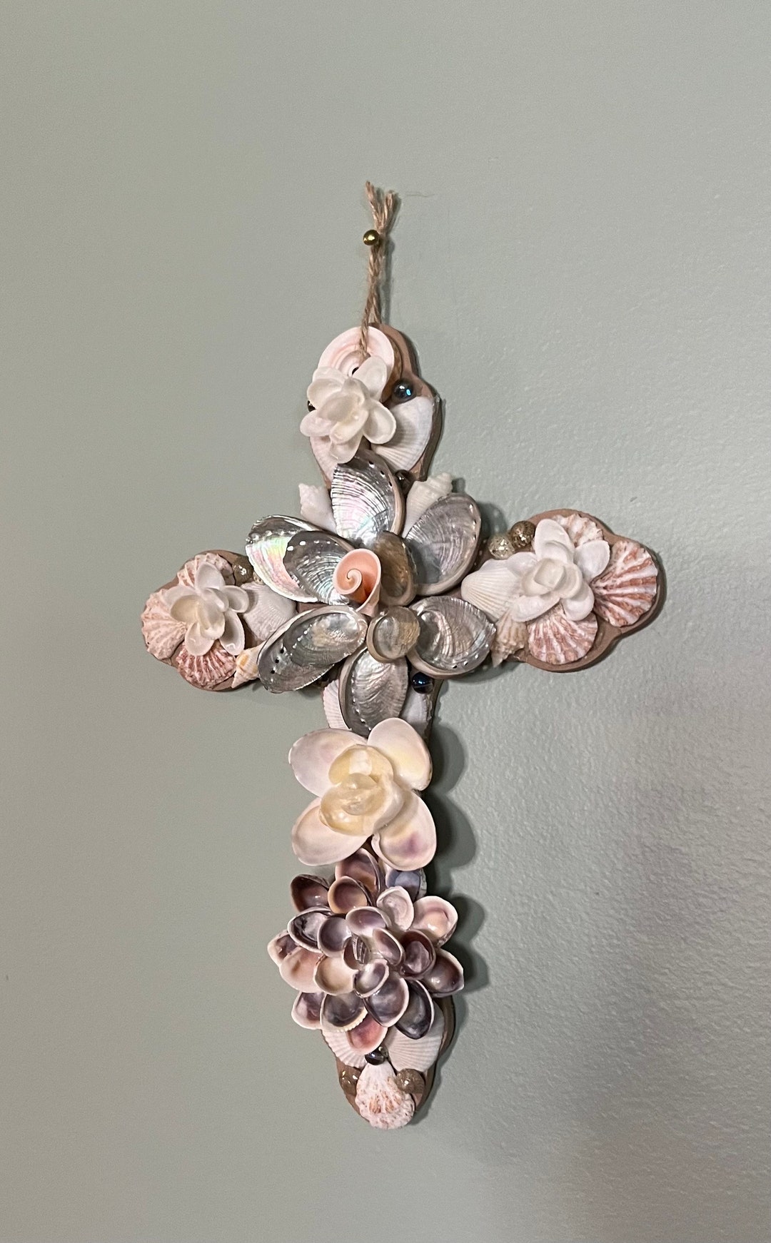 Seashell Cross - Etsy