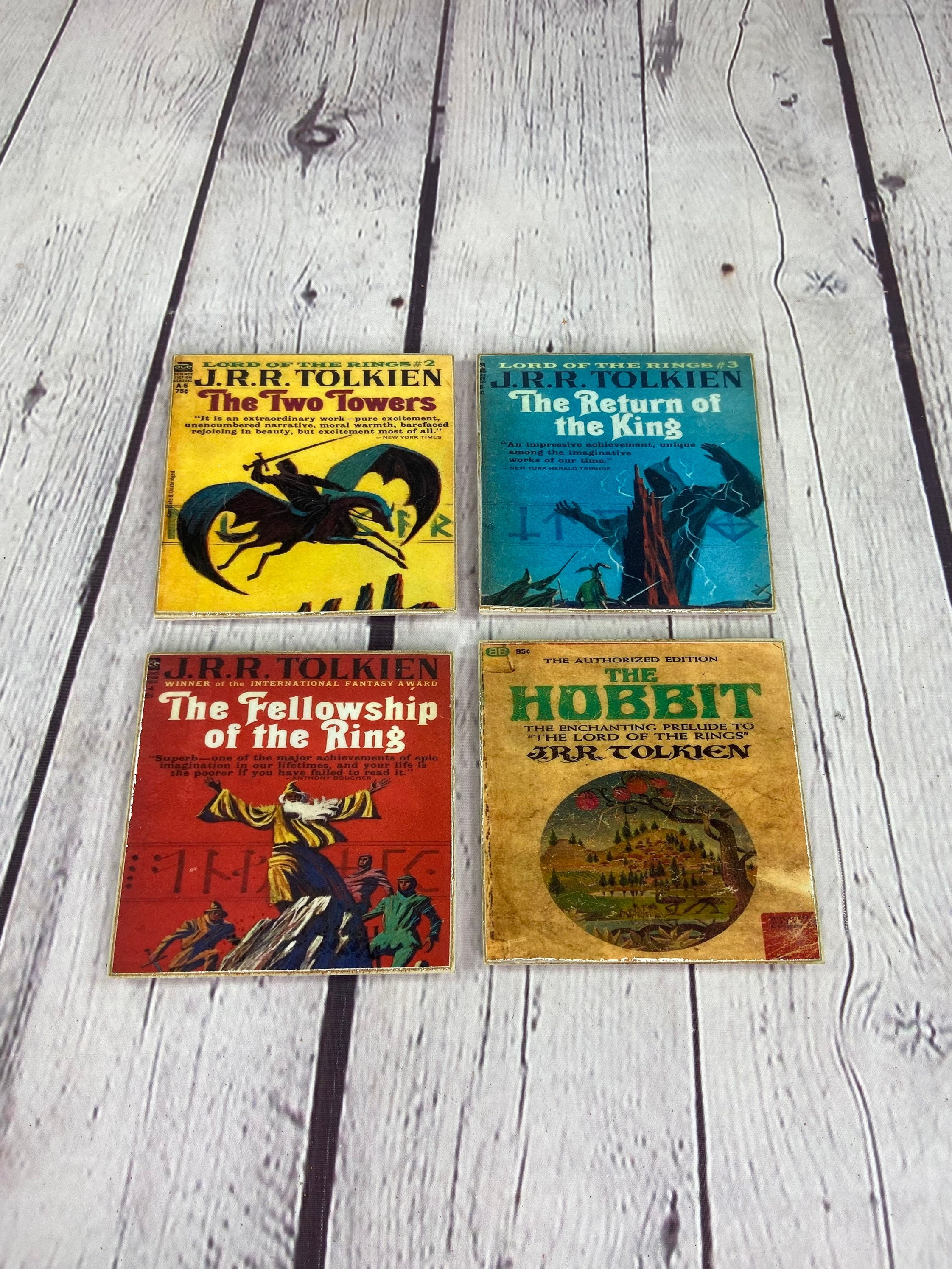 Lord of the Rings Book Cover Coasters Handmade Decorative Coaster Set ...