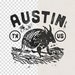 Austin Texas USA Hipster Armadillo Vintage Vacation Desert Grunge ...